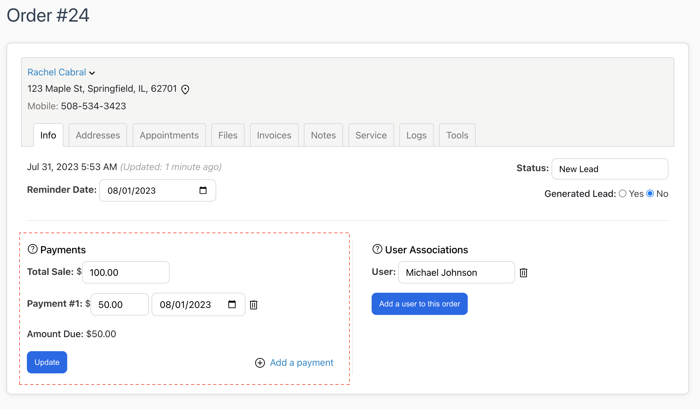 How Do I Manage Order Payments? | CustomerTrackr : Online customer relationship management
